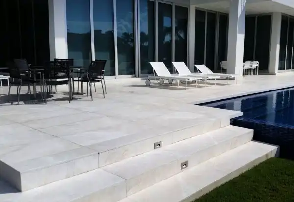 Royal Cream Leathered Marble Pavers | Mega Stone
