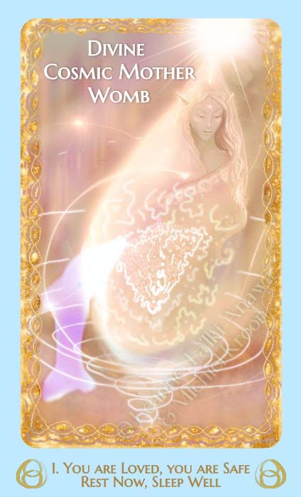 Divine Cosmic Mother Womb | Lemurian Starchild Oracle Card