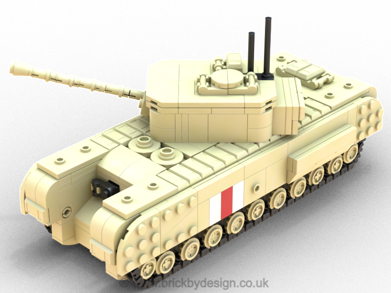 Authentic Churchill IV Lego® WW2 Tank Model for Sale - Brick By Design
