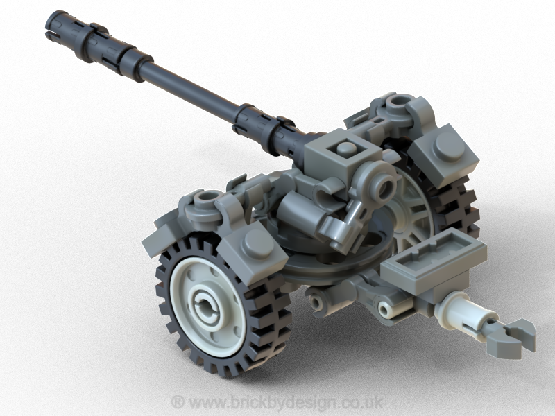 Authentic LEGO® WW2 2cm Flak 30 - Anti-Tank Gun Model for Realistic ...