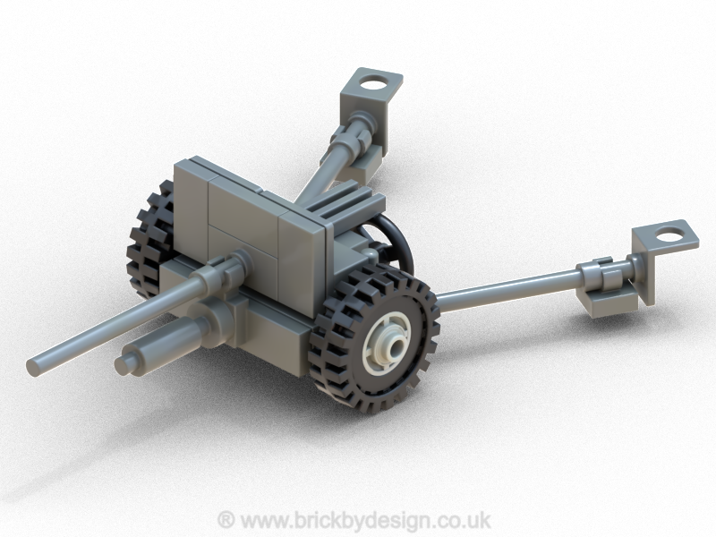 Authentic LEGO® M3A1 Anti-Tank Gun Build for WW2 Enthusiasts