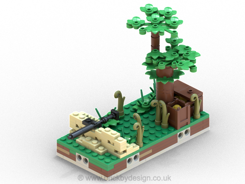 Machine Gun Post | LEGO Military Vehicles & Tanks |Brick By Design