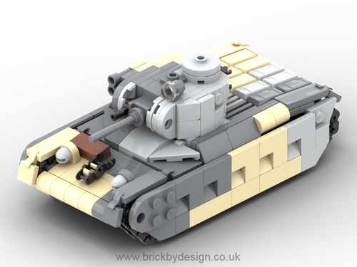 Lego WW2 Tank Matilda II Desert | Brick By Design