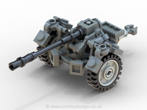 2cm Flak 30 Instructions | LEGO Military Vehicles & Tanks |Brick By Design