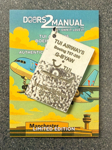TUI 757-200 G-BYAW Registration Letter Tag | Doors2Manual
