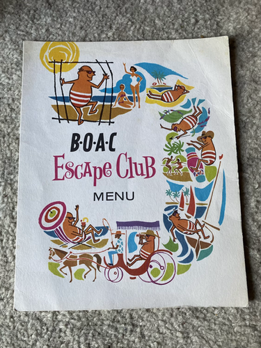 BOAC inflight menu | Doors2Manual