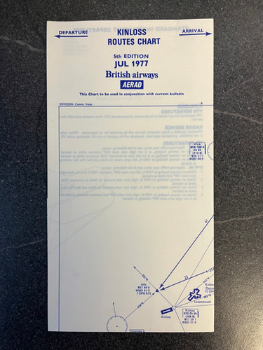 AERAD British Airways Kinliss Routes Chart 1977 | Doors2Manual