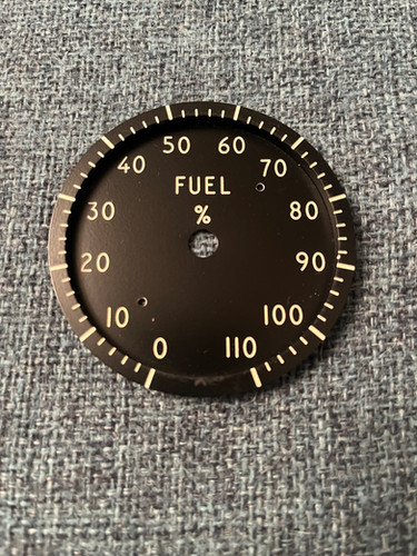 WW2 era aircraft instrument fuel indicator dial | Doors2Manual