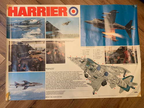 RAF Harrier poster (83x60cm) | Doors2Manual