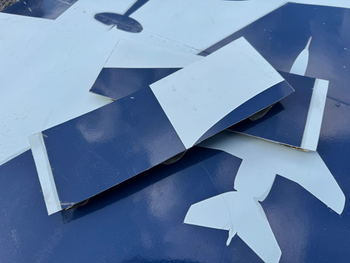 RAF Boeing E3D Sentry AEW1 (707) ZH107 Squadron 54 centenary rudder art ...