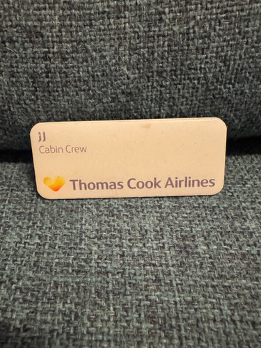 Caledonian cabin steward name badge | Doors2Manual