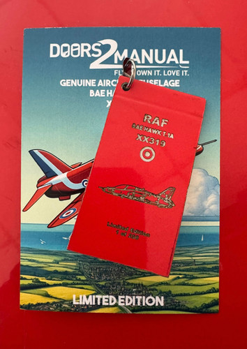 RAF Hawk Red Arrows XX319 starboard aileron tag | Doors2Manual