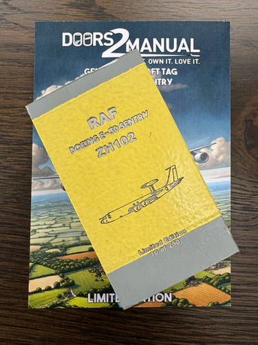 RAF Boeing E-3D Sentry AEW1 (707) ZH102 engine intake composite tag ...