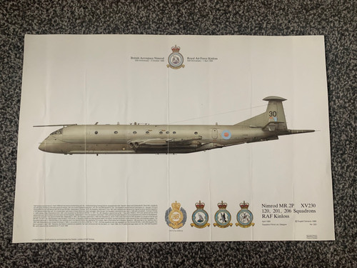 Royal Navy Nimrod MR.2P 120, 201, 206 Squadrons poster | Doors2Manual