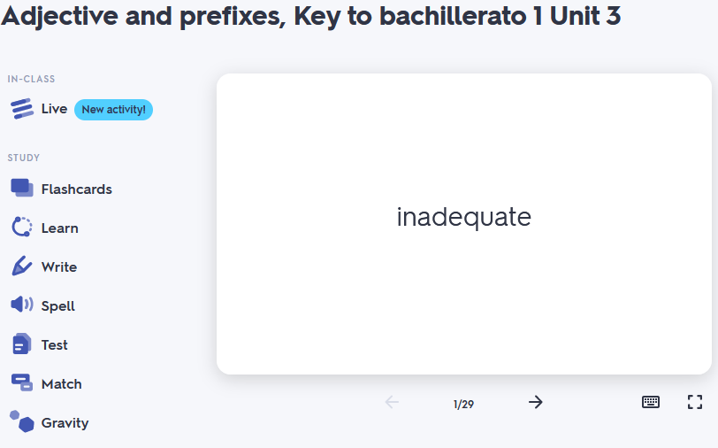 Adjectives and prefixes