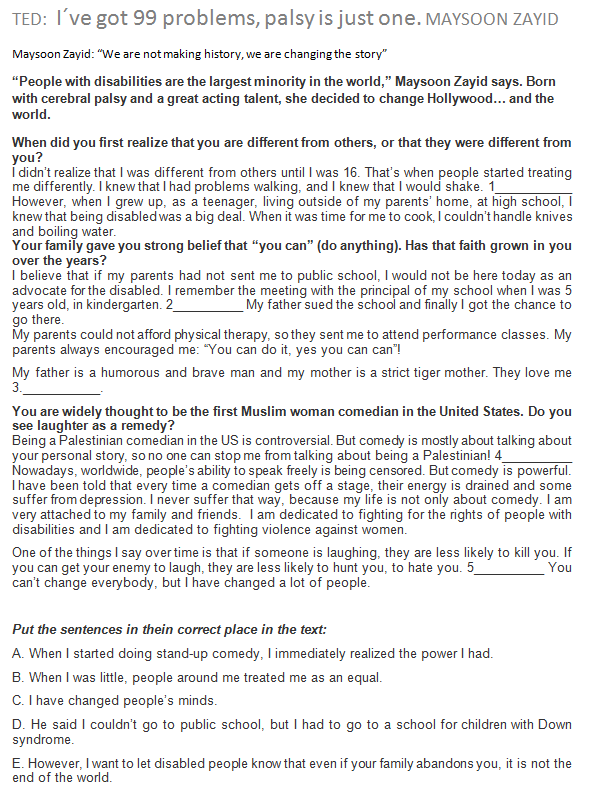 I have 99 problems and palsy is just one Maysoon Zayid