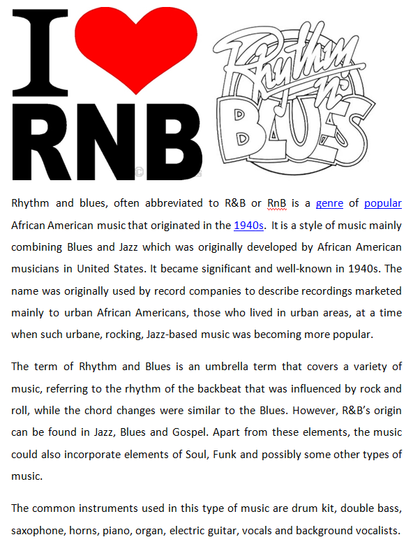 The History of RnB