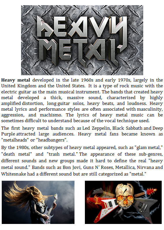Heavy Metal Genre Description