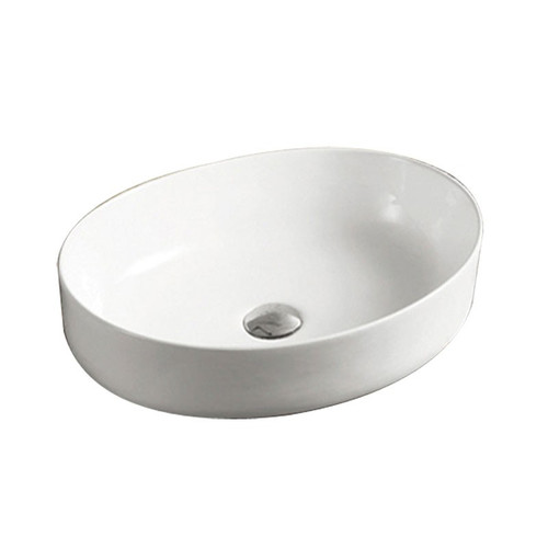 ACL - Gloss White Oval Curved Counter Top Basin #40 | TFB Centre