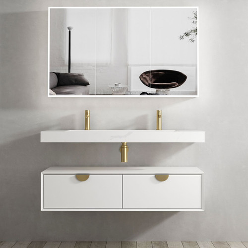 Otti - SSTML1200 - Moonlight Vanity Includes Aquaplane Solid Surface ...