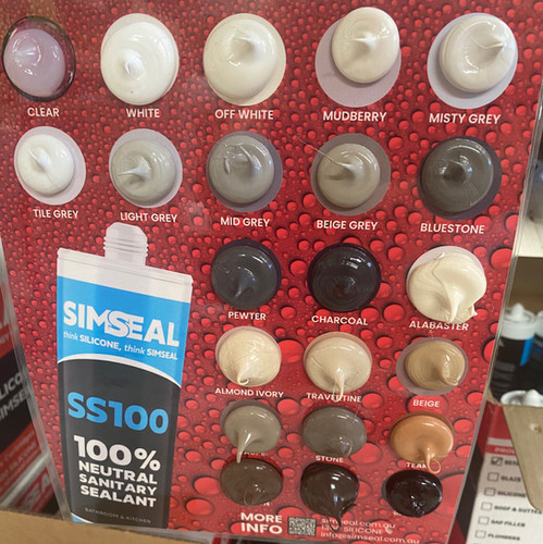 Simseal - 100% Oxime - Neutral Cure Sanitized Silicone Mould Resistant ...