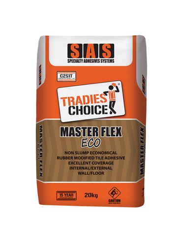 SAS Master Flex Eco C2S1 Non Slump Rubber Modified Tile Adhesive | TFB ...