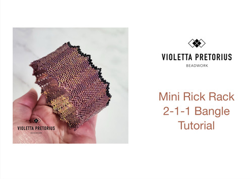 Mini Rick Rack 2-1-1Bangle Tutorial | Violetta Pretorius