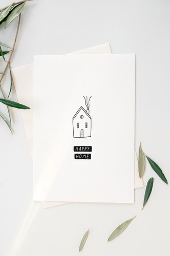 Minimal | Happy Home Card | Sunny Little