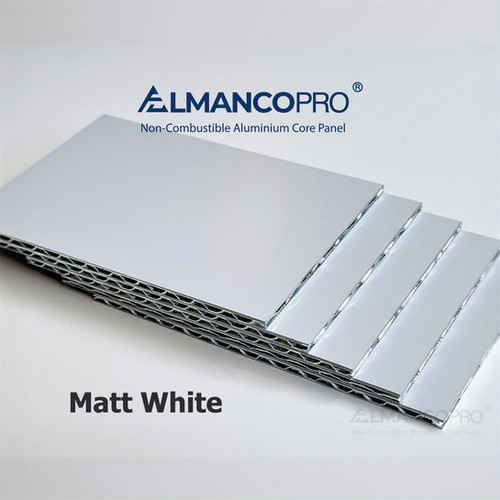 ALMANCOPro®Non-Combustible Aluminium Core Panel - 4mm - Matt White ...