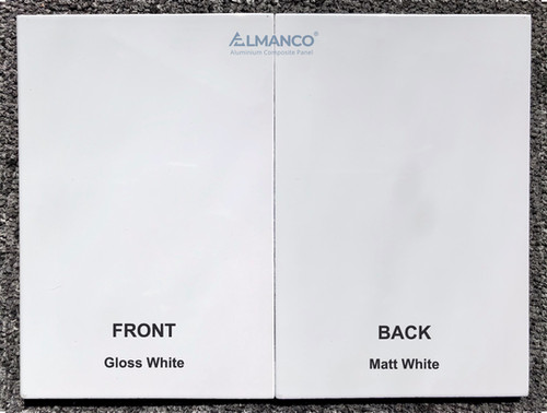ALMANCO® ACP - 3mm Skin 0.21mm - Gloss White/Matt White - 1220x2440mm ...