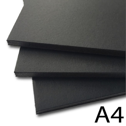 A4 5mm Black Paper Foam Board - 60 pcs/box | Panels World