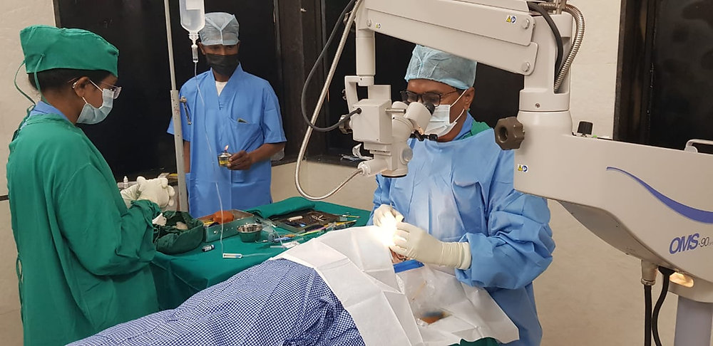 First cataract surgeries