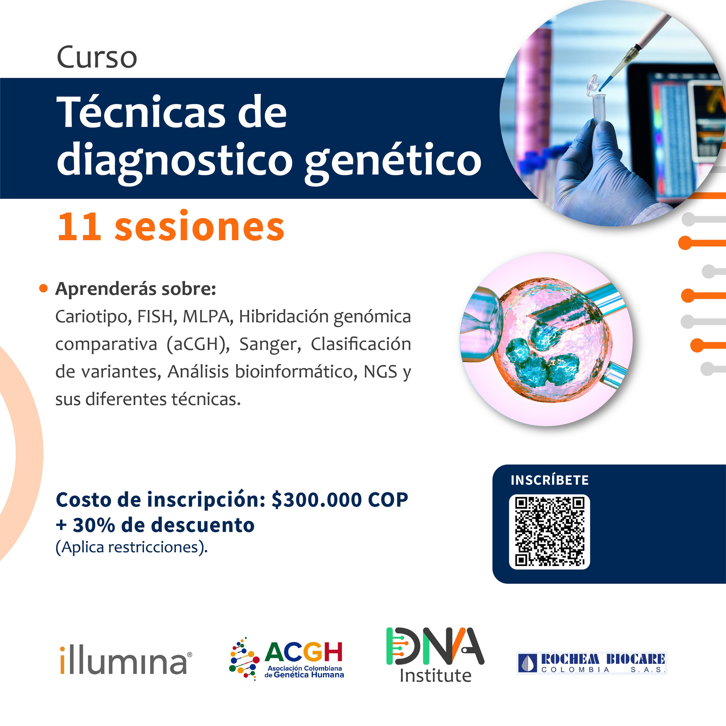 Curso de técnicas de diagnóstico genético | DNA INSTITUTE