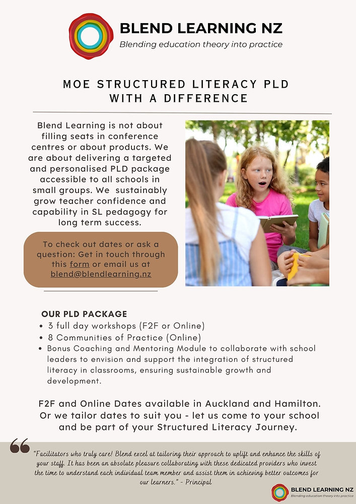 Blend Learning announced as Structured Literacy Provider