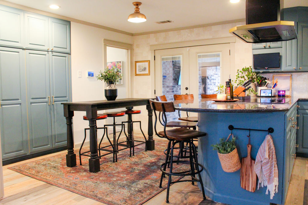 DIY Narrow Kitchen Island
