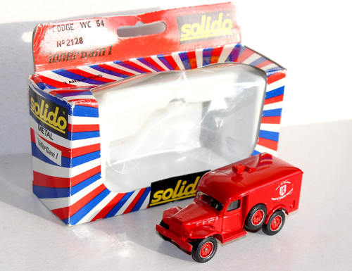 SOLIDO 1/50 POMPIER 2128 DODGE WC 54 CAMION VEHICULE SECOURS INCENDIE ...