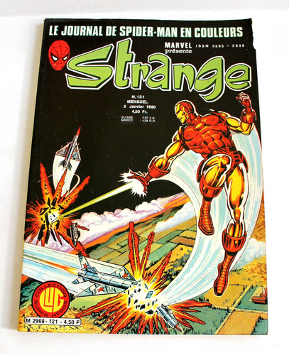 RARE! MARVEL JOURNAL SPIDER MAN STRANGE N°121 JANVIER 1980 EDITION ...