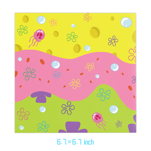 20pcs Spongebob Party Supplies Paper Tissue | Nzgotoy