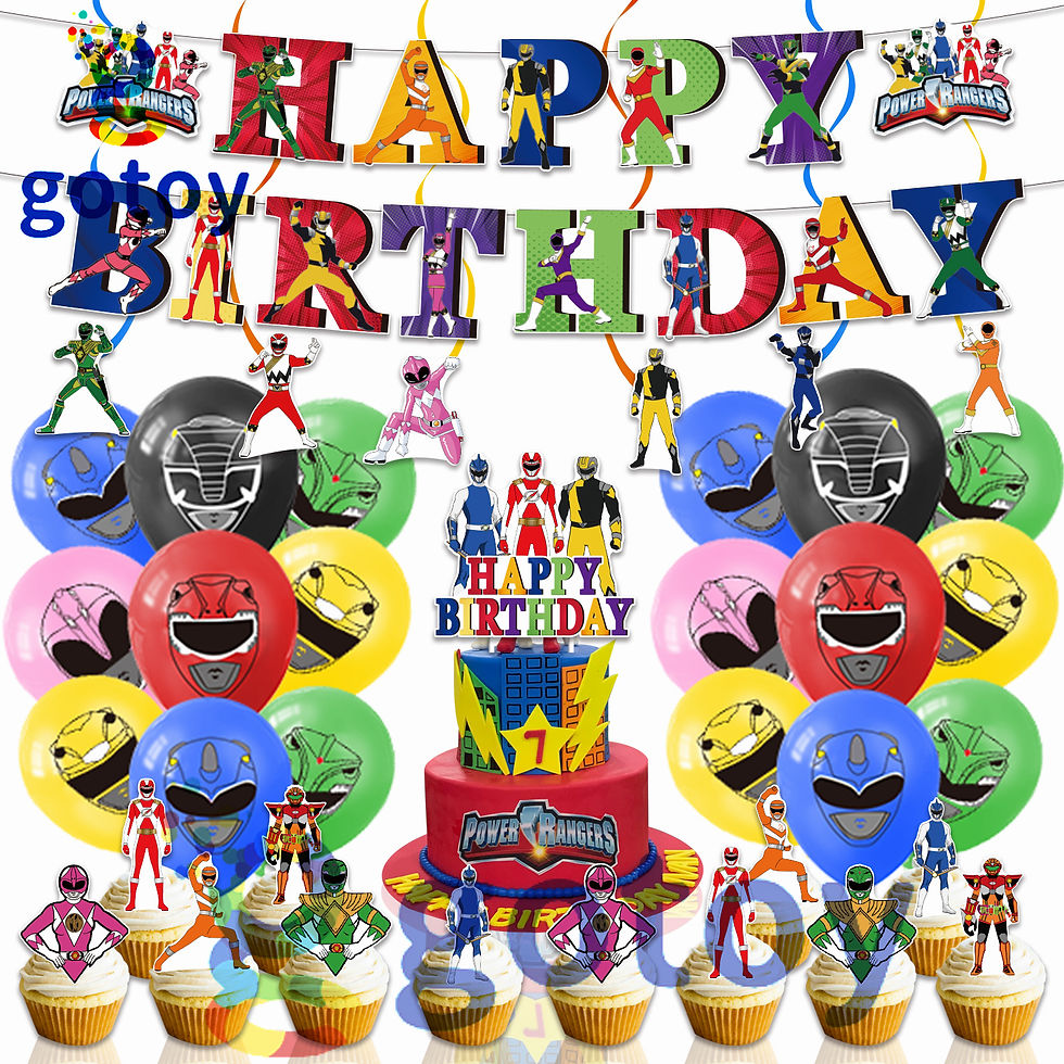 POWER RANGERS Party Supplies for Kids’ Birthday balloon set | Nzgotoy 1