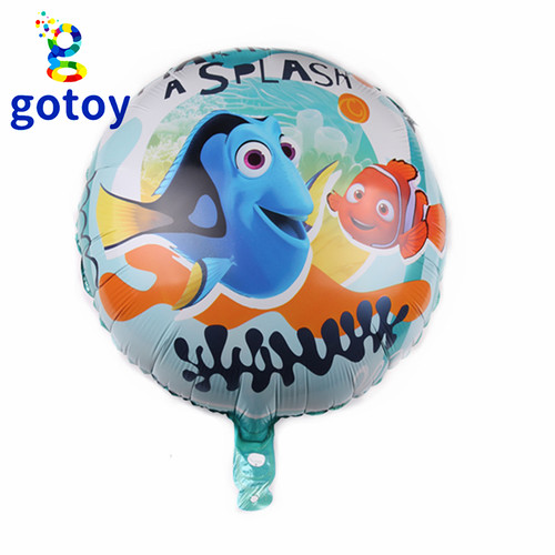 18 inch Finding Nemo Foil Balloon Display (Air Filled and Helium) | Nzgotoy