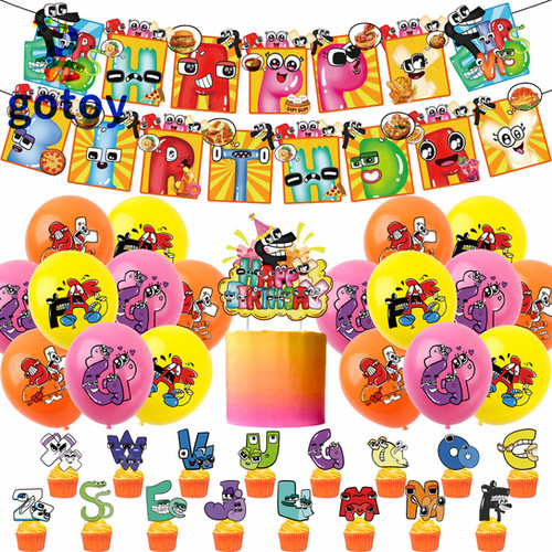 Alphabet Lore Birthday Party Supplies balloon set | Nzgotoy