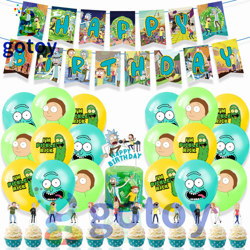 Rick and Morty Party Supplies for Kids’ Birthday balloon set | Nzgotoy