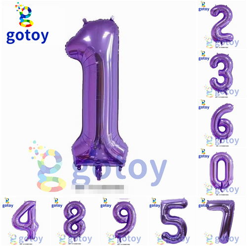 40 inch Purple Helium Number | Nzgotoy