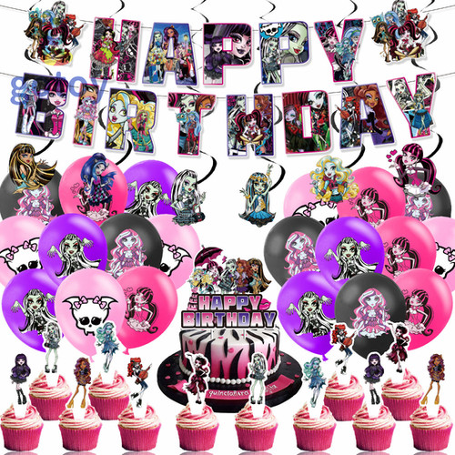 Monster High Party Supplies for Kids’ Birthday balloon set | Nzgotoy