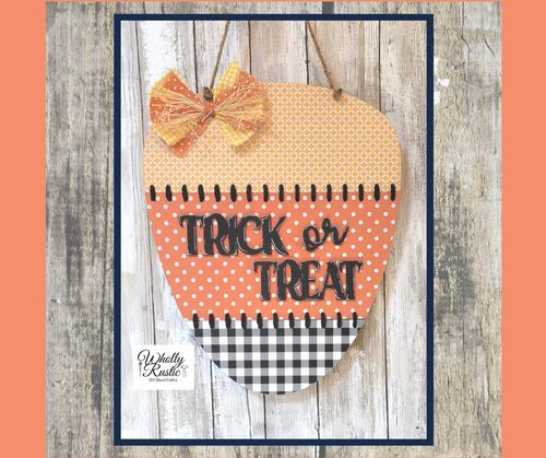 Stitched Candy Corn Sign Kit! | Wholly Rustic
