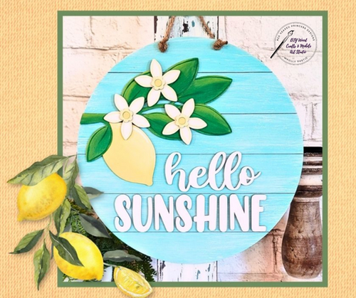 Hello Sunshine Door Hanger Kit! | Wholly Rustic