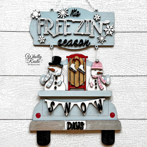 It's Freezing Season Door Hanger Kit! | Wholly Rustic