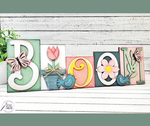Bloom Word Blocks Sign Kit! | Wholly Rustic