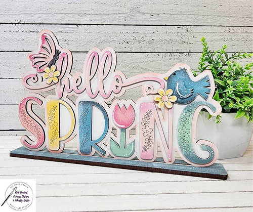 Hello Spring Shelf Sitter Kit! | Wholly Rustic