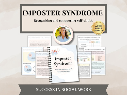 Imposter Personality Imposter Syndrome workbook, therapy worksheet ...